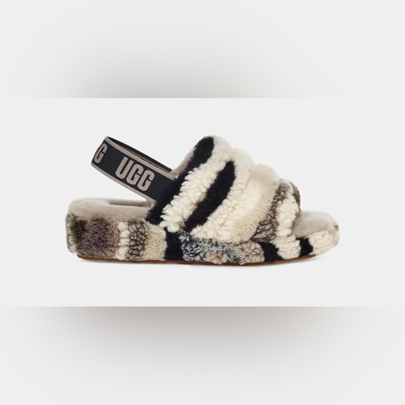 UGG | Shoes | Ugg Fluff Yeah Slide Cali Collage Size 9 | Poshmark